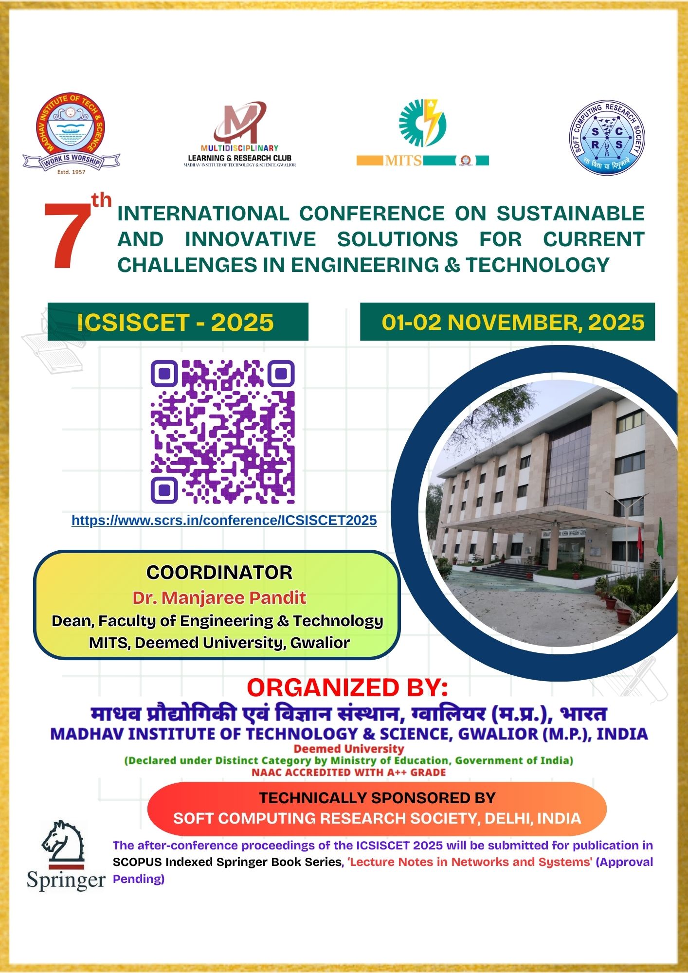 𝐂𝐚𝐥𝐥 𝐟𝐨𝐫 𝐏𝐚𝐩𝐞𝐫𝐬 – 𝟕𝐭𝐡 𝐈𝐧𝐭𝐞𝐫𝐧𝐚𝐭𝐢𝐨𝐧𝐚𝐥 𝐂𝐨𝐧𝐟𝐞𝐫𝐞𝐧𝐜𝐞 𝐨𝐧 𝐒𝐮𝐬𝐭𝐚𝐢𝐧𝐚𝐛𝐥𝐞 𝐚𝐧𝐝 𝐈𝐧𝐧𝐨𝐯𝐚𝐭𝐢𝐯𝐞 𝐒𝐨𝐥𝐮𝐭𝐢𝐨𝐧𝐬 𝐟𝐨𝐫 ...